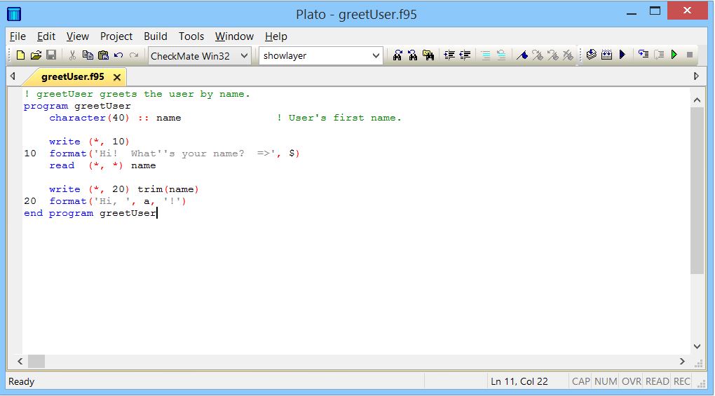 Fortran Example Fortran Example